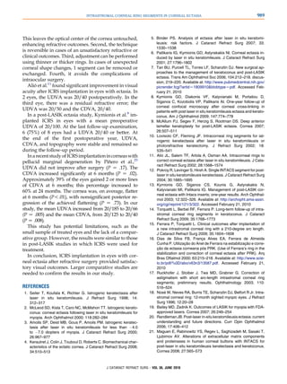 10 Ferrara Ring for ectasia after refractive surgery | PDF