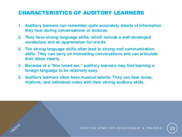 Auditory learning style characteristics - kiosksere