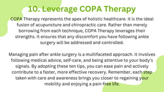 10 Effective Tips To Manage Pain After Ankle Surgery.pptx