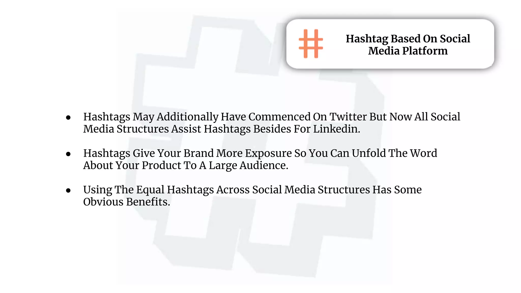 10 effective ways of using hashtags in social media marketing | PPTX