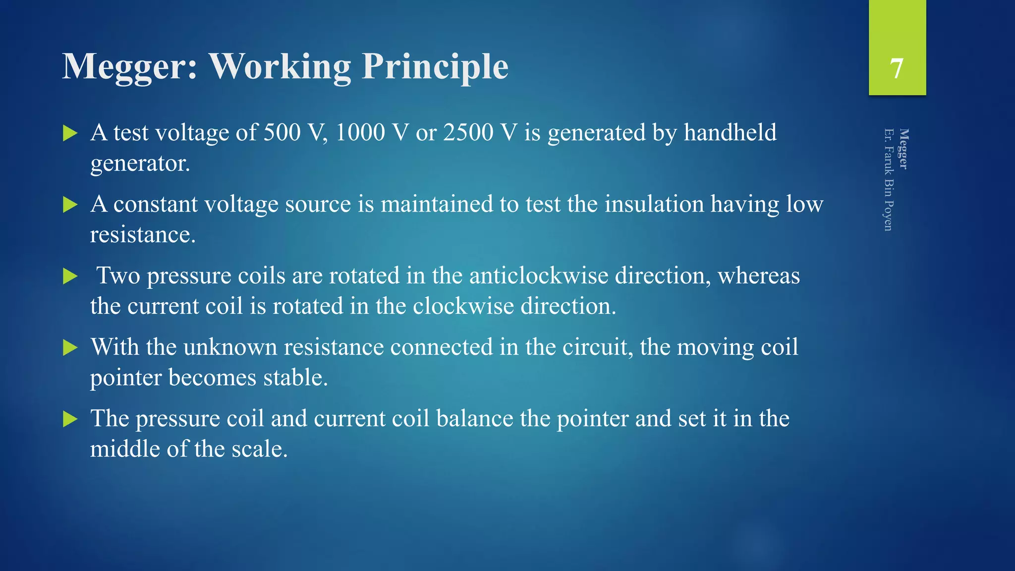 Electronic Measurement - Insulation Resistance Measurement - Megger | PDF