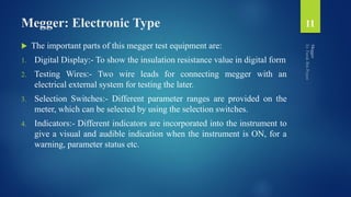 Electronic Measurement - Insulation Resistance Measurement - Megger | PDF