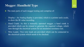 Electronic Measurement - Insulation Resistance Measurement - Megger | PDF