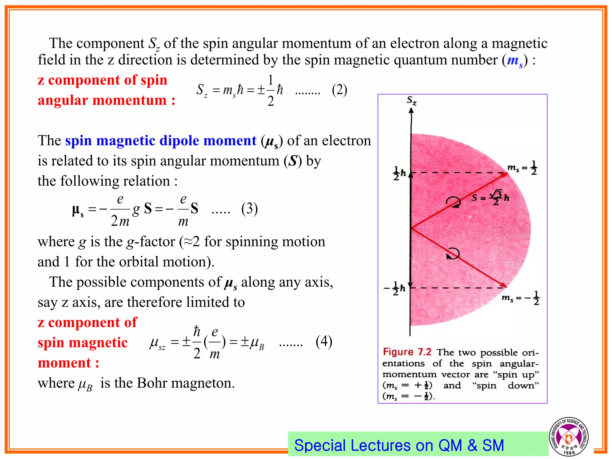 (10) electron spin & angular momentum coupling | PDF