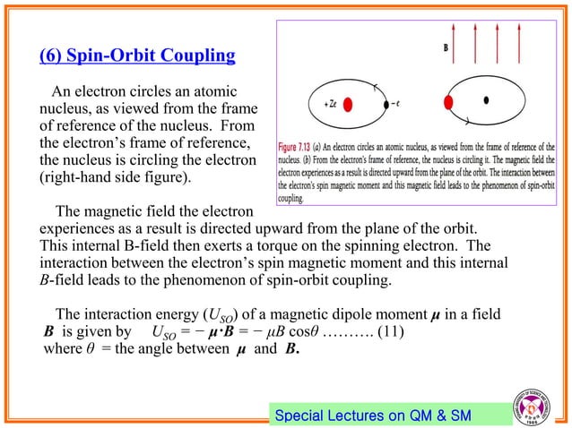 (10) electron spin & angular momentum coupling | PDF