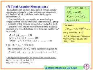 (10) electron spin & angular momentum coupling | PDF