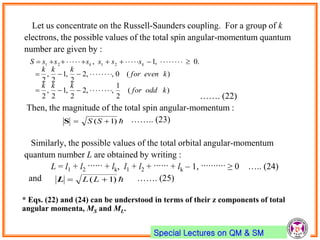 (10) electron spin & angular momentum coupling | PDF
