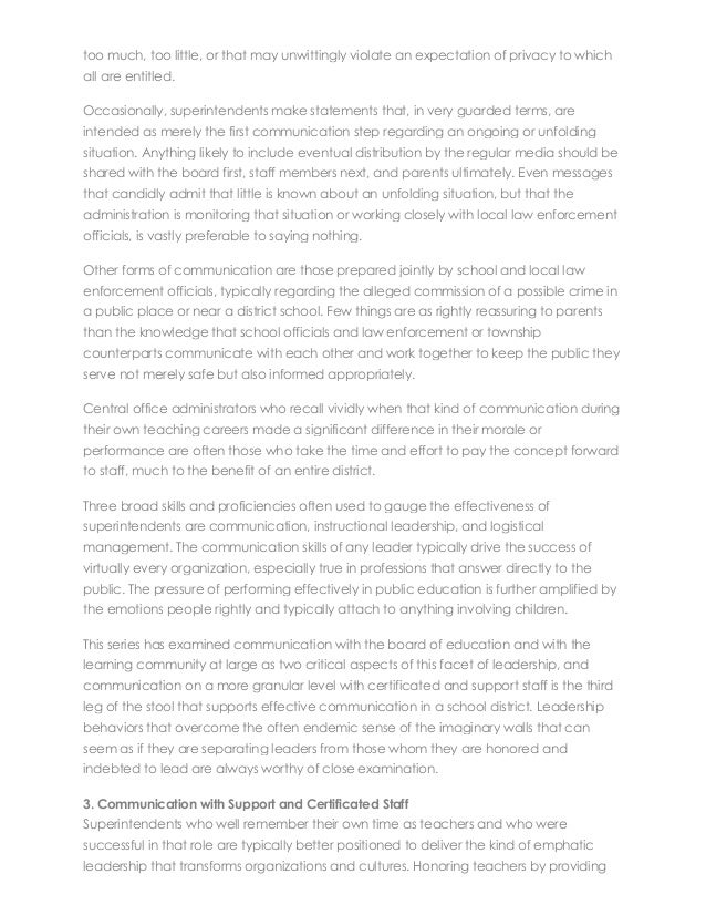 10 Elements of Superintendent Performance and Evaluation - SchoolWeal…