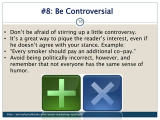 Top 10 Email Subject Line Tips | PPT