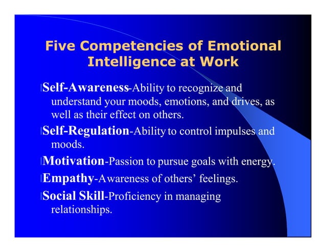 10 emotional intelligence | PPT