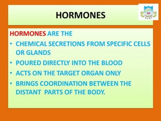 10 ENDOCRINE SYSTEM class 9 ICSE board easy and simple slide for better ...