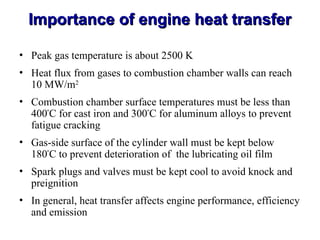 Internal combustion Engine heat transfer | PPT