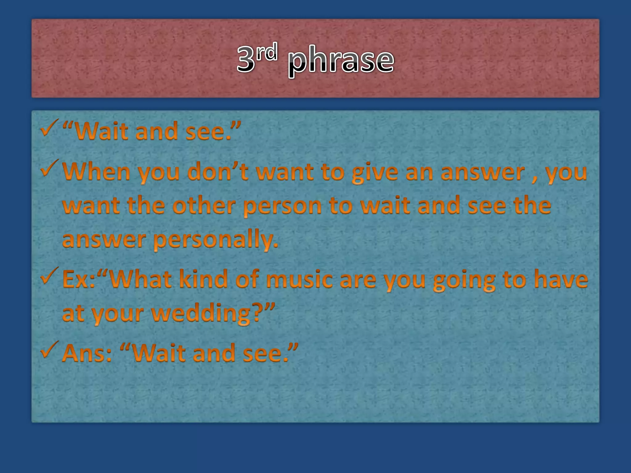 10 english phrases to avoid answering a question | PPT