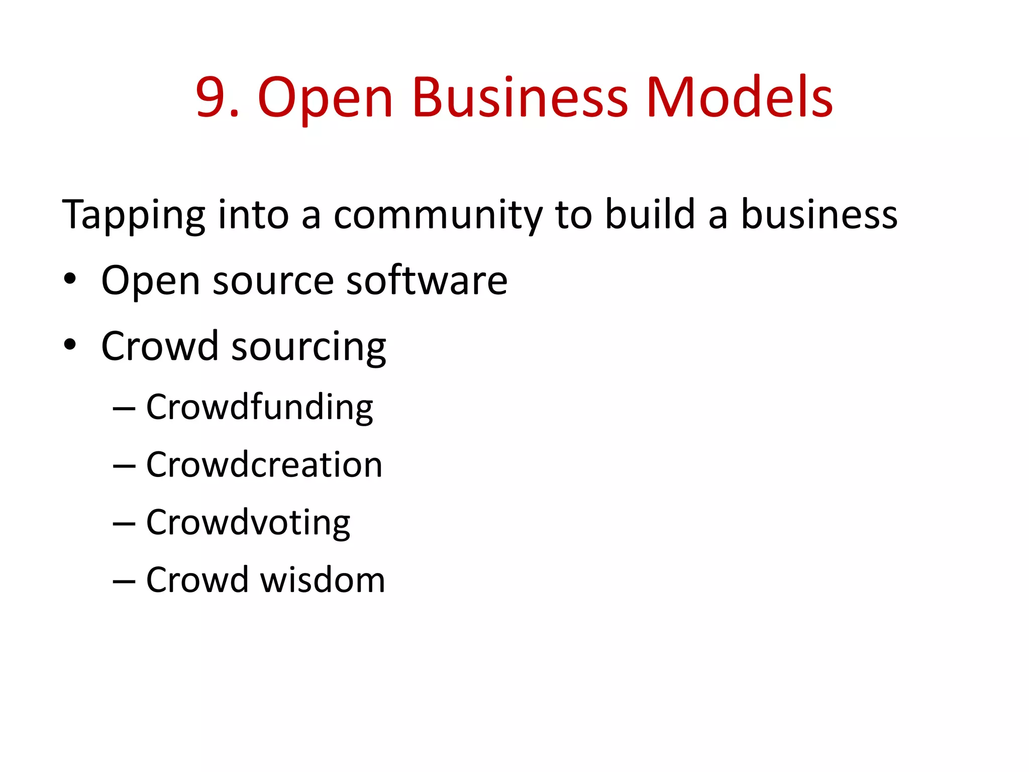 10 entrepreneurial business models | PPTX