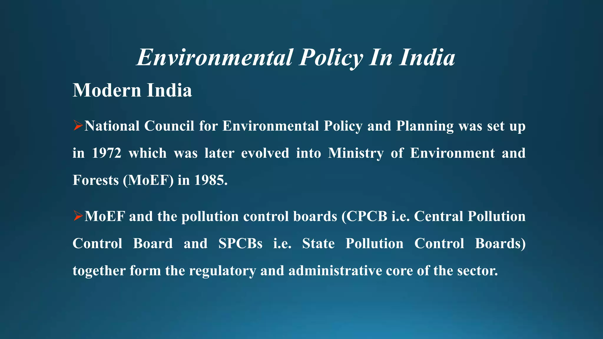 Environmental legislation in india | PPTX
