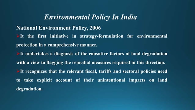Environmental legislation in india | PPTX | Environmental Services ...