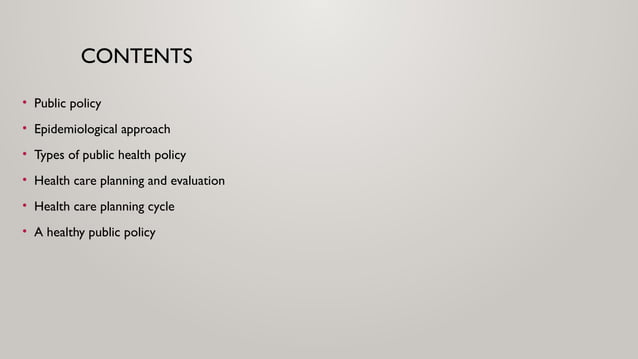 Epidemiology and Policy relationship.pptx