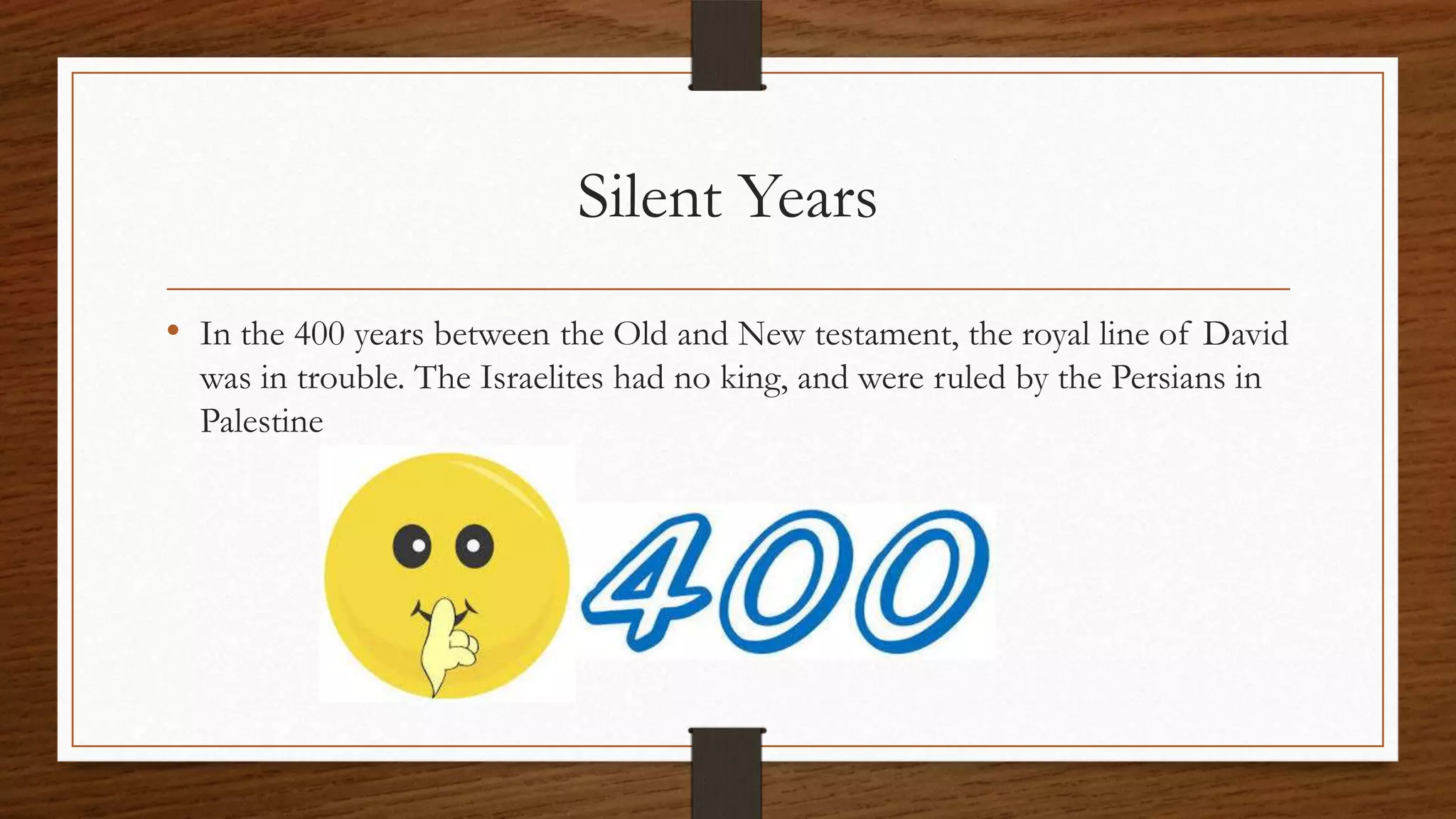 10 epochs of the old testament | PPTX