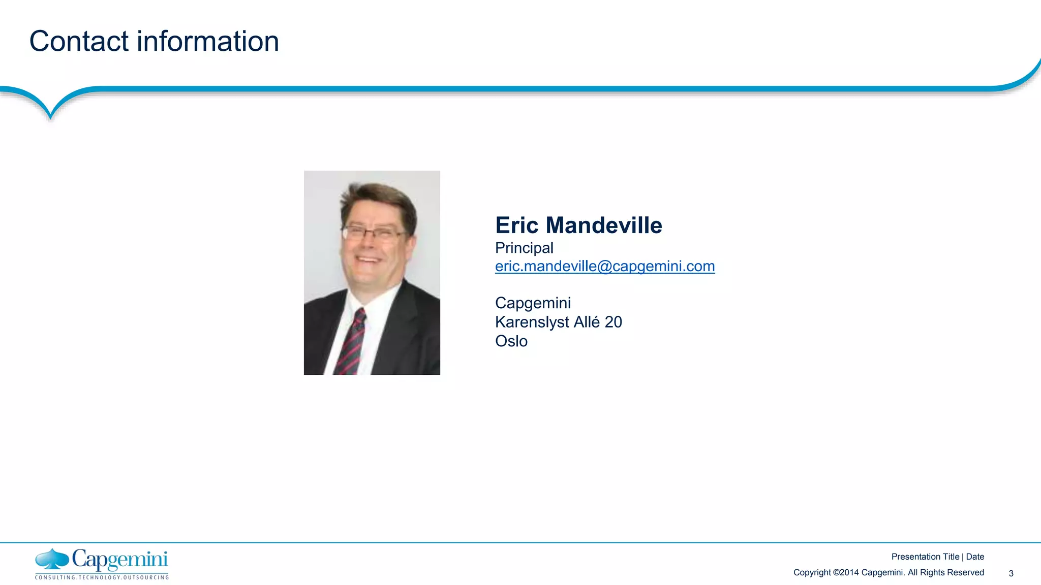 10 eric mandeville capgemini | PPT