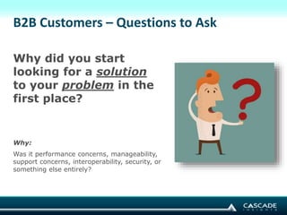 10 Essential Competitive Intelligence questions for B2B customers | PPT