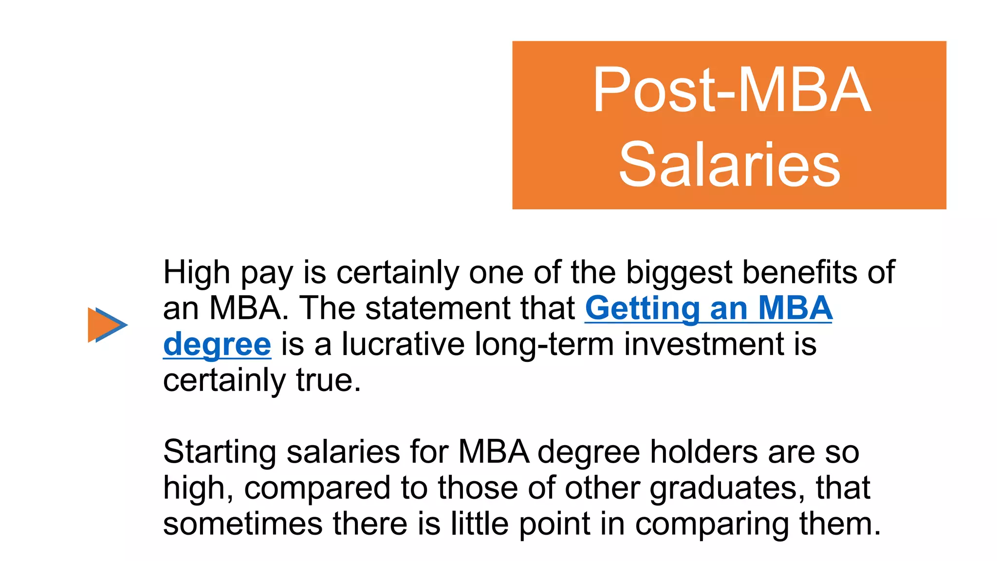 10 Essential Facts About the MBA Degree | PPTX | Career Planning | Careers