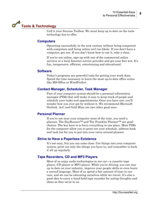 10 essential key to personal effectiveness | PDF