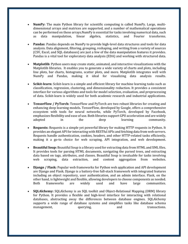 Essential Python Libraries Every Developer Should Know - CETPA Infotech ...