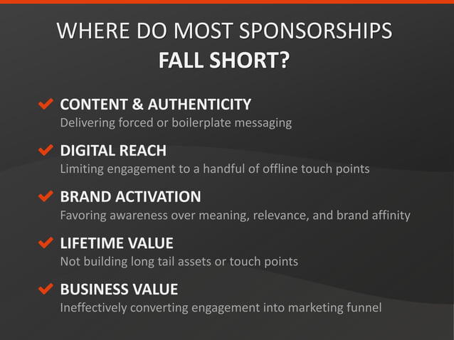 10 Essentials to Sponsorship Activation | PPT