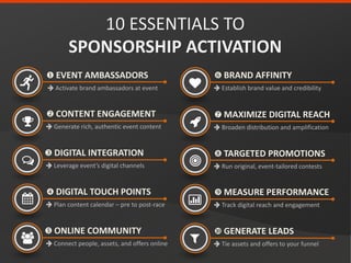 10 Essentials to Sponsorship Activation | PDF