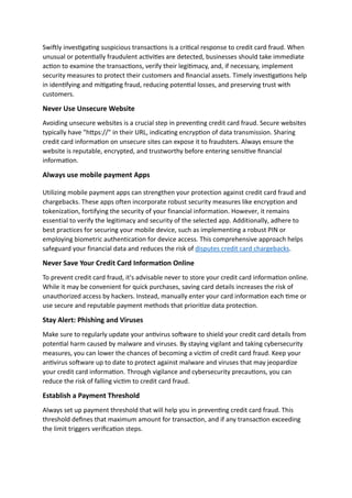 10 Essential Strategies to Safeguard Your Business from Credit Card ...