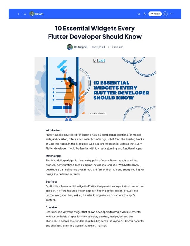 10 Essential Widgets Every Flutter Developer Should Know.pdf