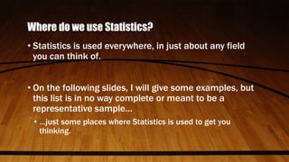 10 everyday reasons why statistics are important | PPT