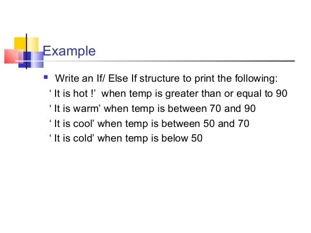 10 examples for if statement