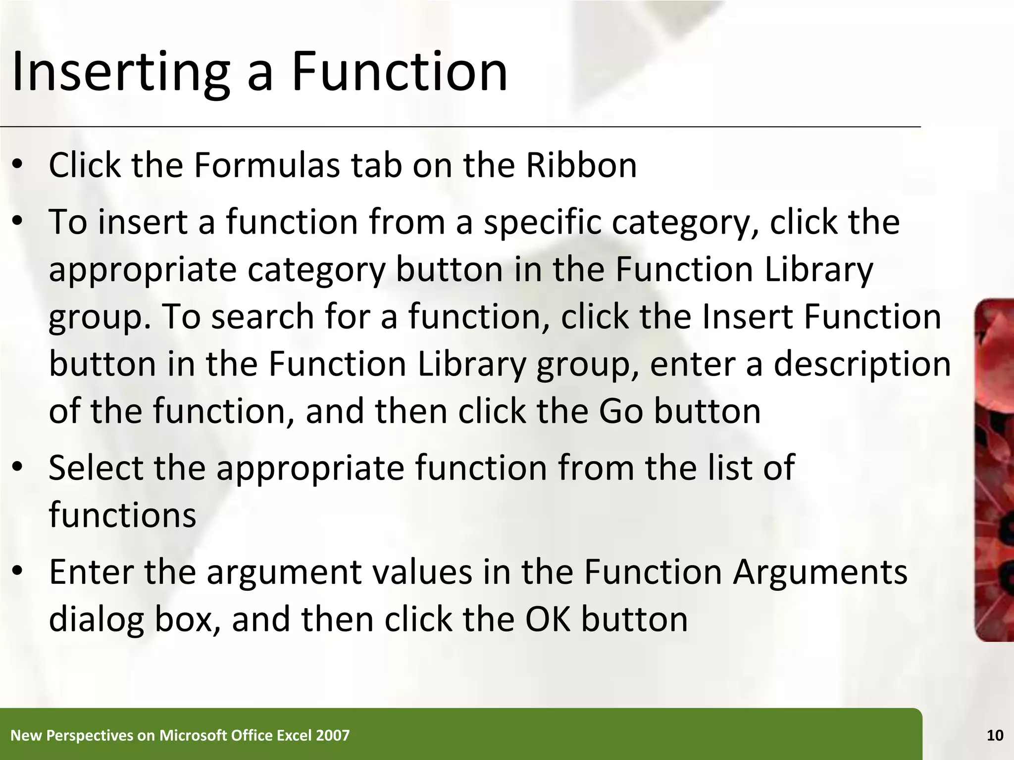 Excel formulas | PPT