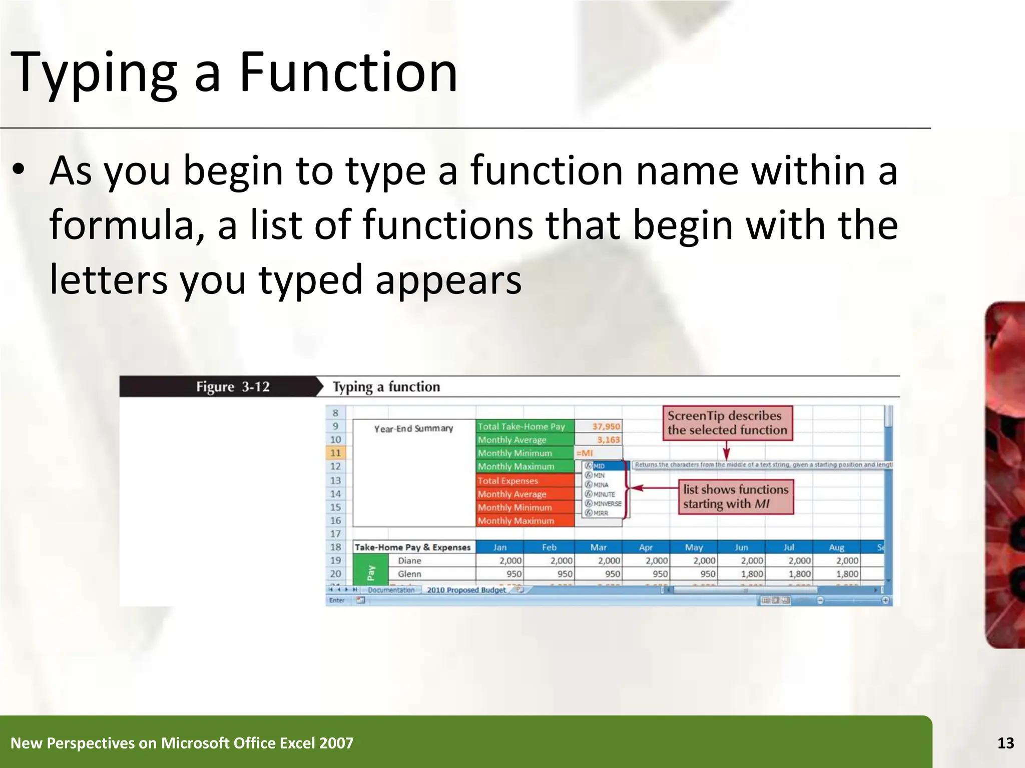 Tutorial Excel Working With Formulas And Functions Ppt