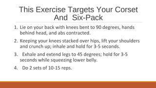 10 exercises for firmer abs | PPT