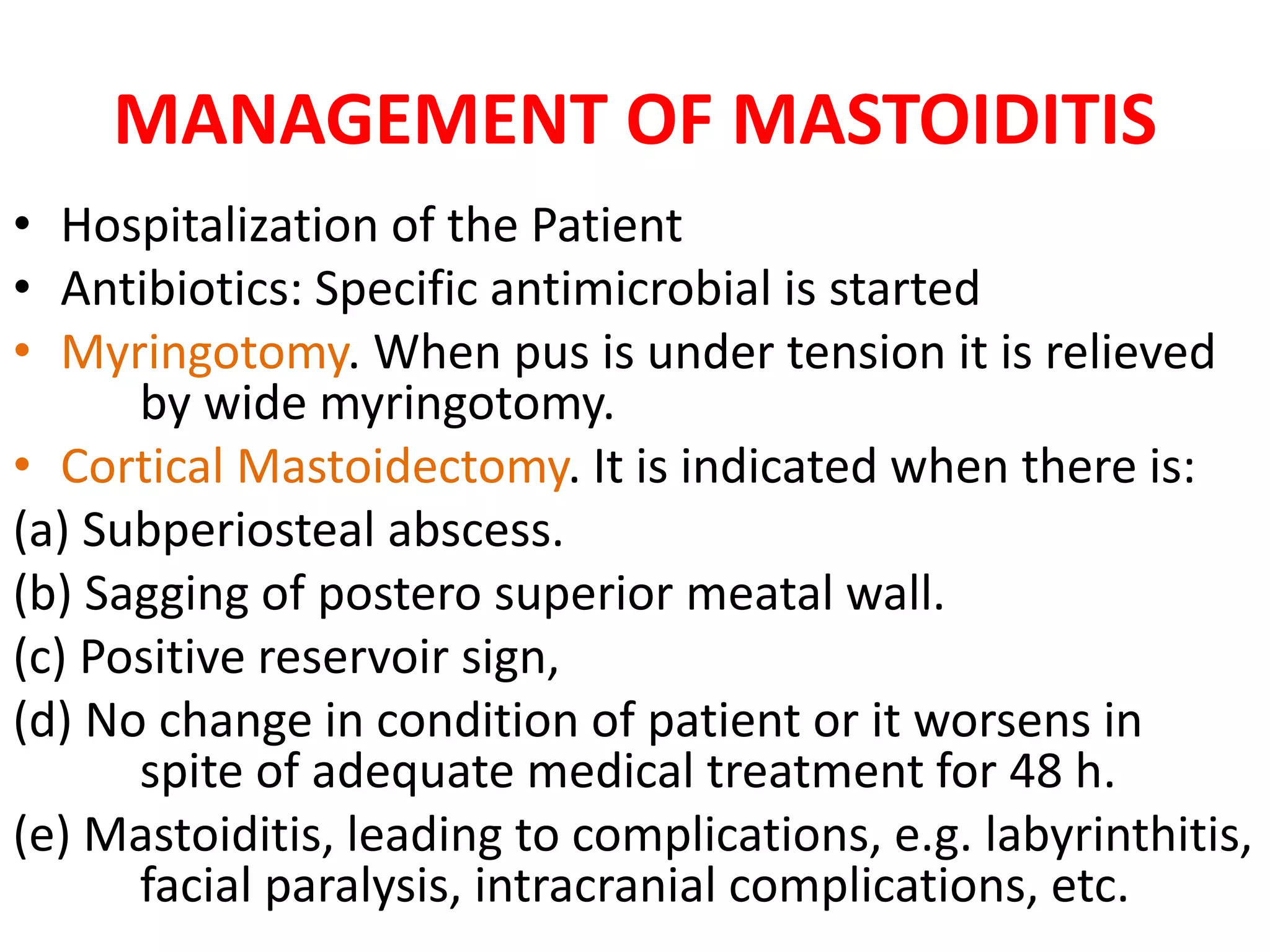 EXTRACRANIAL /INTRATEMPORAL COMPLICATIONS OF CSOM | PPTX