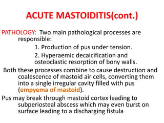 EXTRACRANIAL /INTRATEMPORAL COMPLICATIONS OF CSOM | PPTX