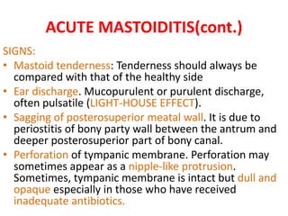 EXTRACRANIAL /INTRATEMPORAL COMPLICATIONS OF CSOM | PPTX