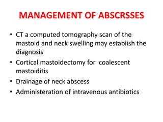 EXTRACRANIAL /INTRATEMPORAL COMPLICATIONS OF CSOM | PPTX