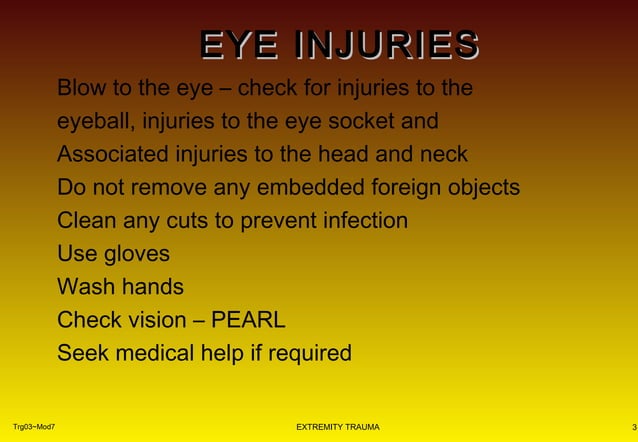 Eye injuries | PPT