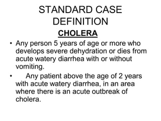 CASE DEFINITIONS OF EPIDEMIC PRONED DISEASES Final | PPT