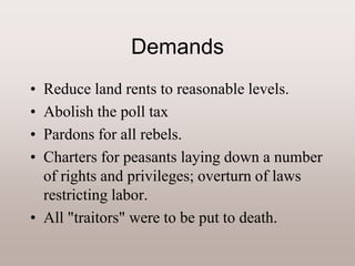 10 f2013 Peasant Revolt of 1381 | PPTX