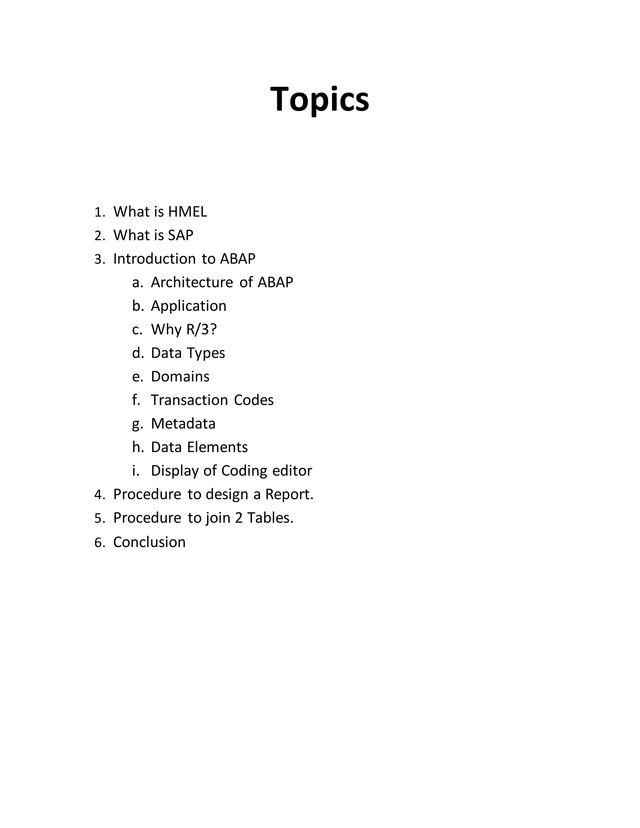 Project Report on SAP | DOCX