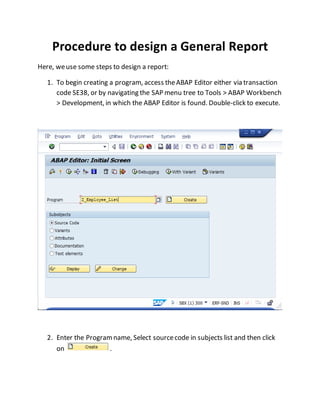 Project Report on SAP | DOCX