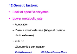 10 factors modifying drug action. | PDF