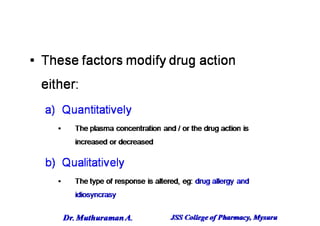 10 factors modifying drug action. | PPT