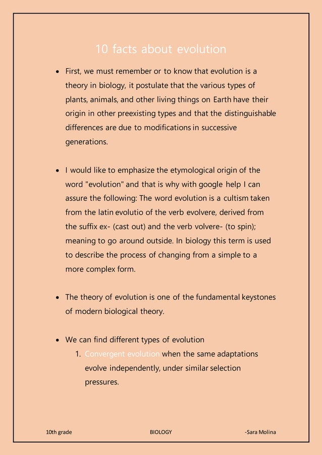 10 facts about evolution 19 | PDF