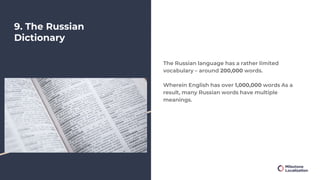 10 facts you never knew about the russian language | PPT