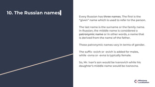 10 facts you never knew about the russian language | PPT